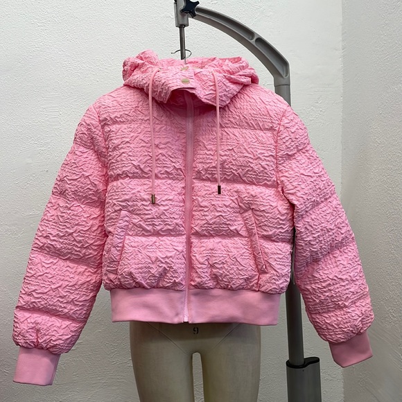 Jackets & Coats | Textured Fabric Puffer Jacket | Poshmark